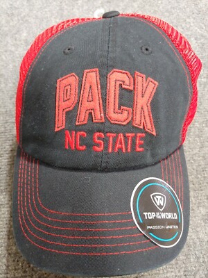 NC State Wolfpack Hat Mesh/Snap Back Top Of The World Passion Unites ...