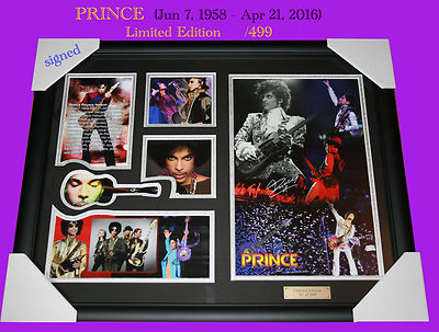 Latest of PRINCE music memorabilia signed and framed, limited edition ...
