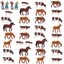 36pcs Model Trains HO Scale 1:87 Painted Cows Horses Farm Animals ...
