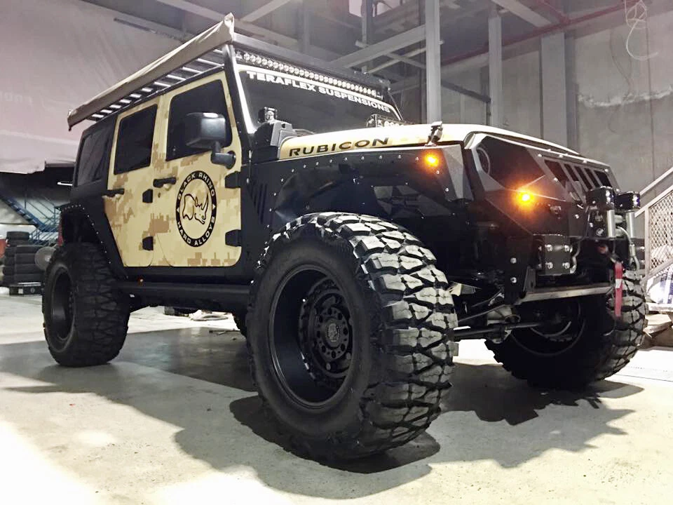Black Jeep Wrangler Rubicon Lifted