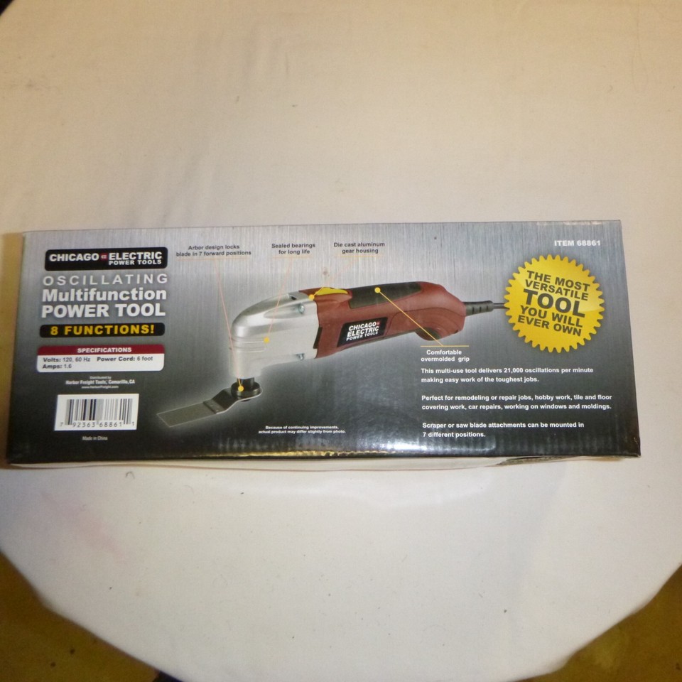 New Chicago Electric Oscillating Multifunction Power Tool, Model 68861 ...