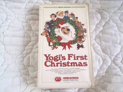 YOGI'S FIRST 1ST CHRISTMAS VHS WORLDVISION CLAMSHELL ORIGINAL HANNA ...