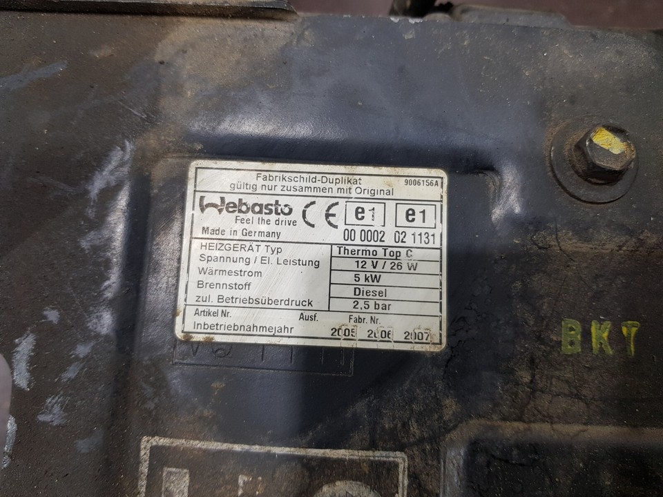 KC4 Kia Carnaval Sedona III Webasto Préchauffage 9006156A | eBay