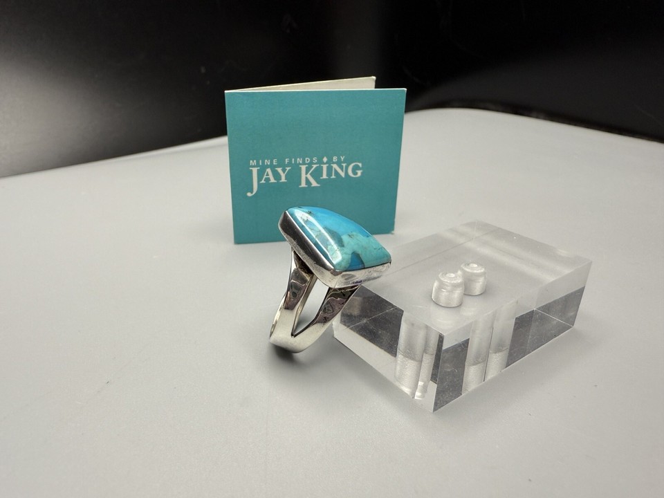 Jay King Sterling Silver Ring Turquoise DTR Desert Rose Trading 925 Sz ...