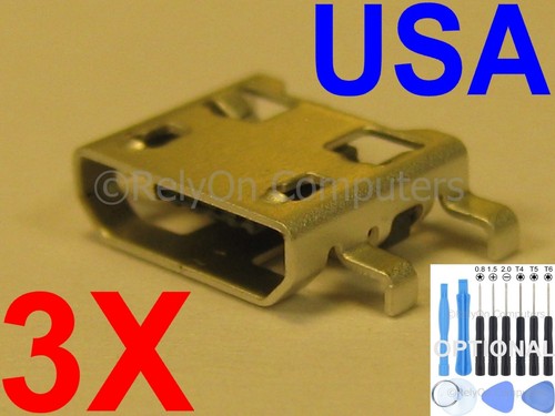 3x Lot Micro USB Charging Port Sync For LG K10 MS428 K425 K428 Premier ...