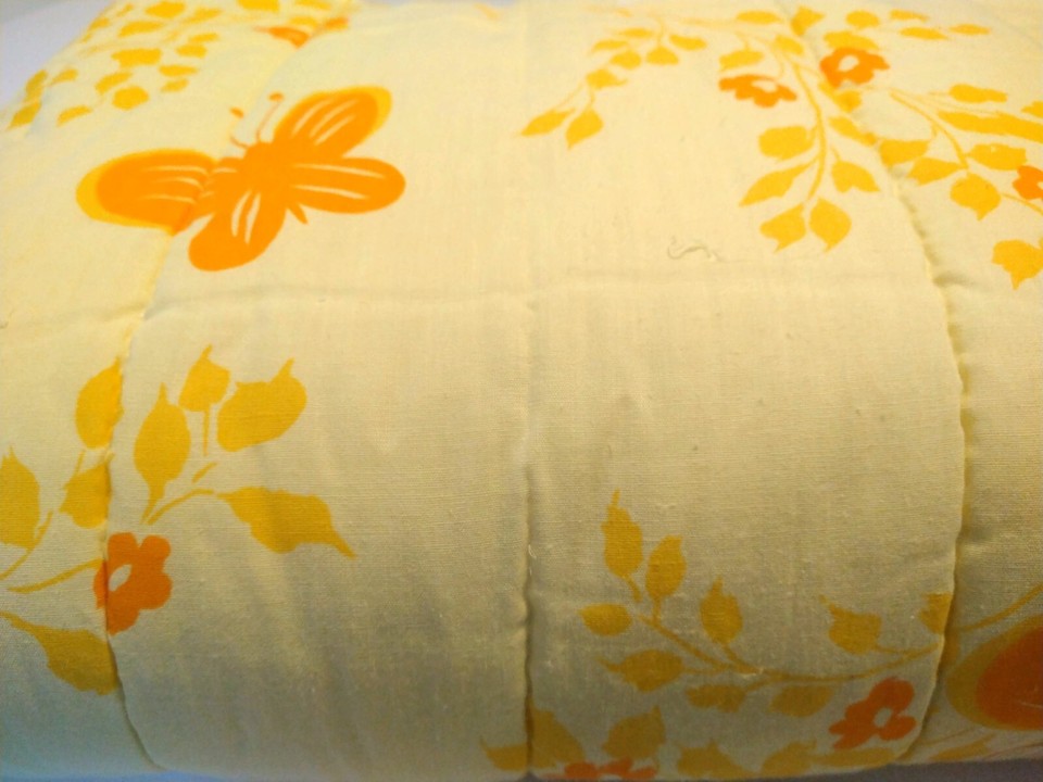 VTG Pequot Wearable Stadium Blanket Sunshine Yellow Orange Butterflies ...