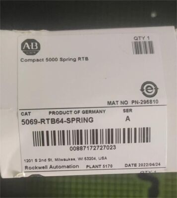 ALLEN-BRADLEY 5069-RTB64-SPRING COMPACT 5000 SPING RTB FACTORY SEALED ...