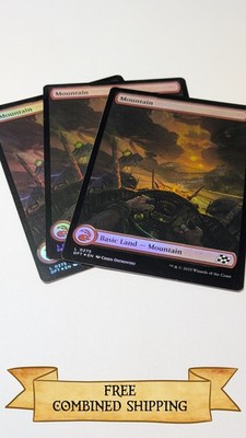 Magic The Gathering: 3x Aetherdrift (DFT) Full Art Foil Mountain | eBay
