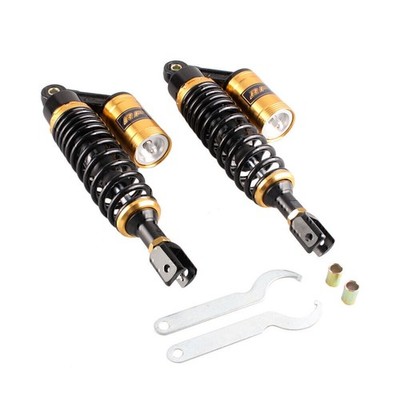 320mm Rear Air Shocks Absorber Suspension Damper Universal Black Gold ...