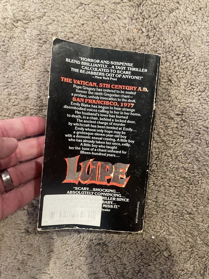 Lupe - Gene Thompson - 1978 Ballantine Books Vintage Horror ...