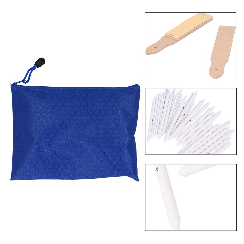 Blending Stumps And Tortillions Set Drawing Tool With 2Pcs Sandpaper ...