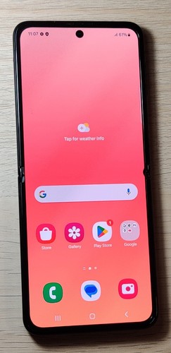 Samsung Galaxy Z Flip 3 5G SM-F711B - 256GB (Unlocked) #718A Tiny Black ...