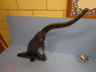 Antique/VTG Little Giant Cast Iron Rivet Press Punch Leather Rivet Snap ...