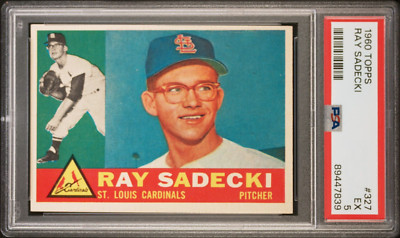 PSA 5 Ray Sadecki #327 1960 Topps St Louis Cardinals Baseball Card ...