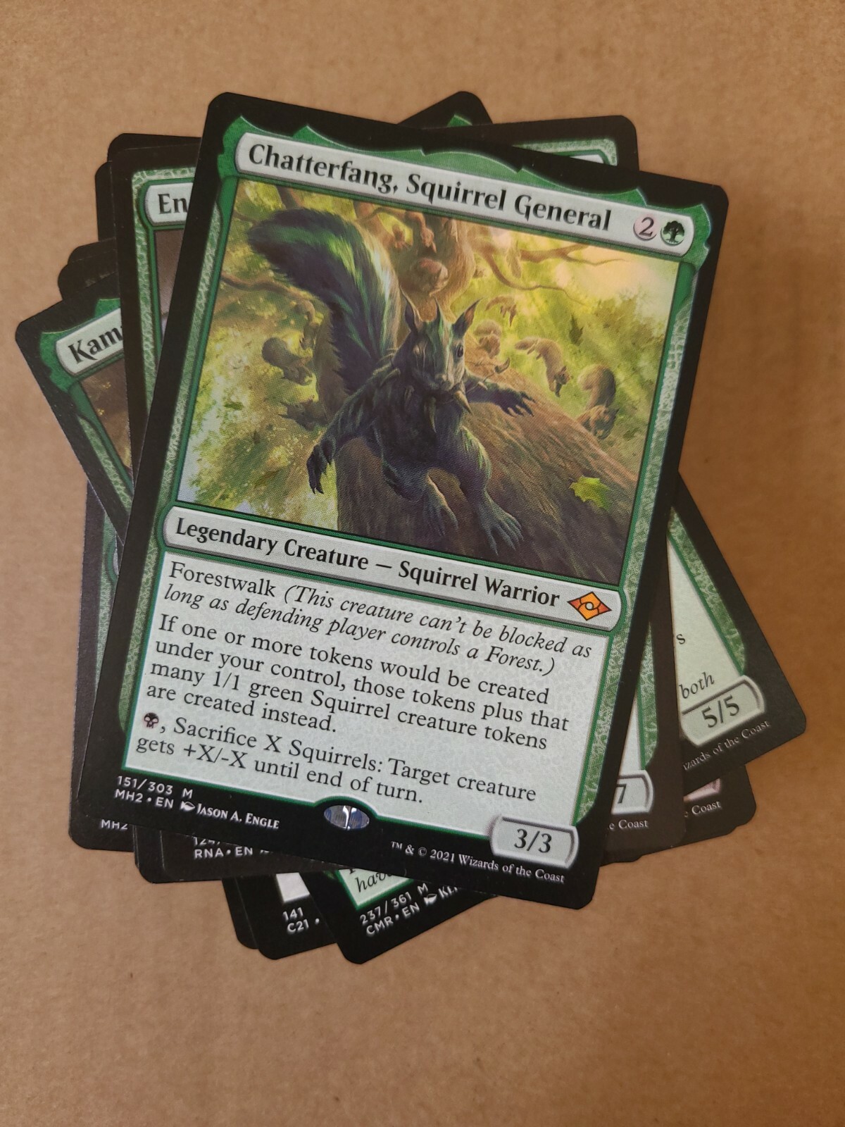 Custom Commander Deck ~ Squirrels & Tokens ~ Chatterfang, Squirrel ...