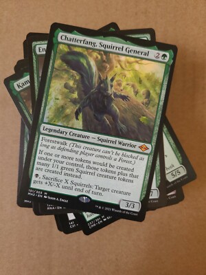 Custom Commander Deck ~ Squirrels & Tokens ~ Chatterfang, Squirrel ...