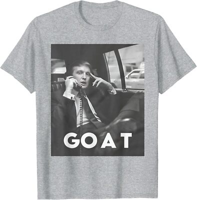 Funny Retro Trump GOAT Middle Finger Felon President Unisex T-Shirt | eBay