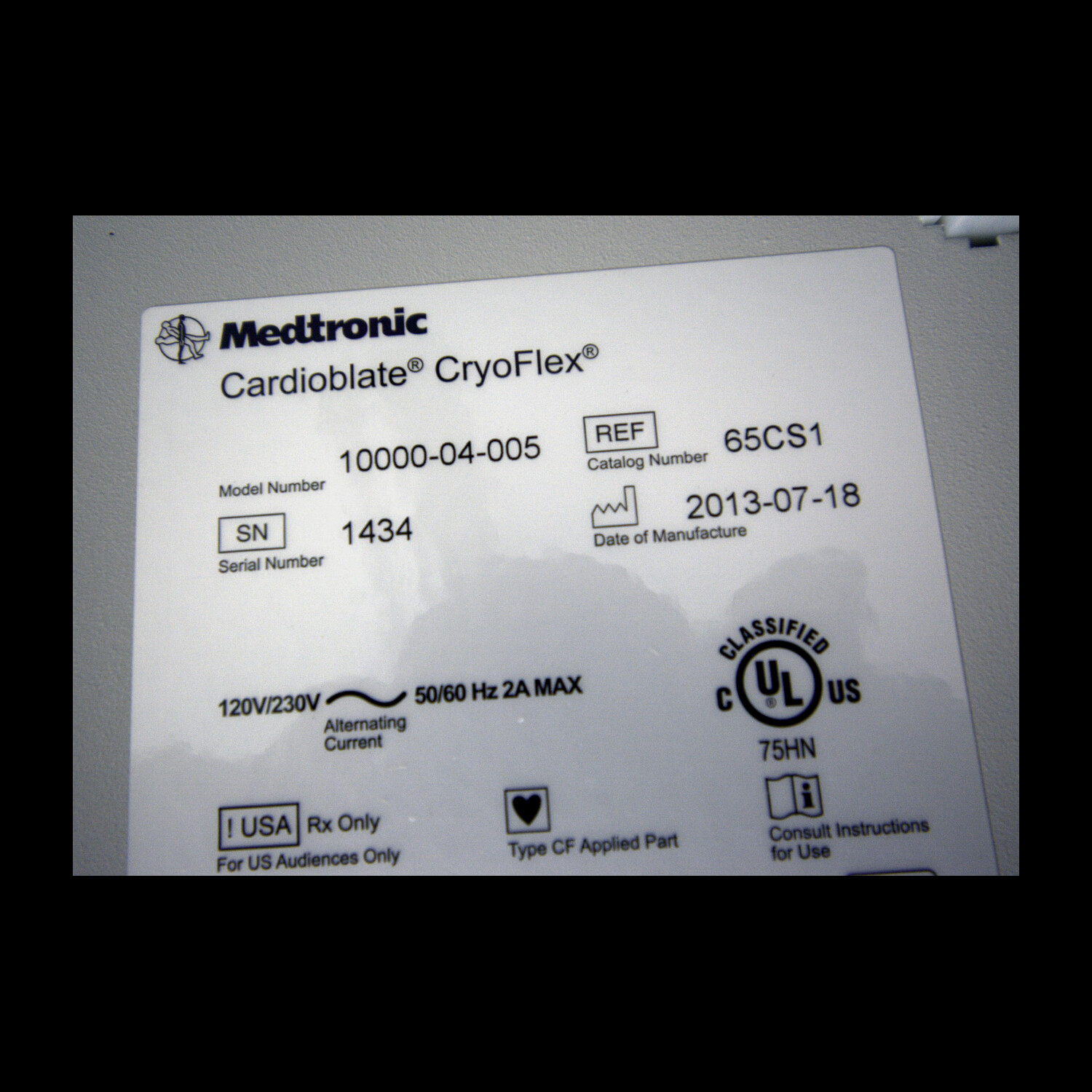 Medtronic Cardioblate CryoFlex Surgical Ablation Console w/Carrier Cart ...
