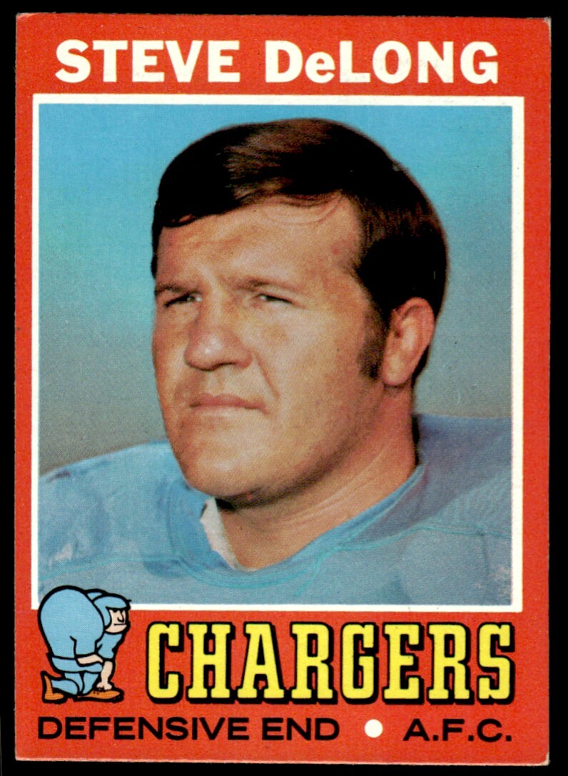 1971 TOPPS STEVE DELONG SAN DIEGO CHARGERS #92D | eBay