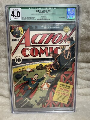1942 D.C. Action Comics #46 CGC Qualified Grade | eBay