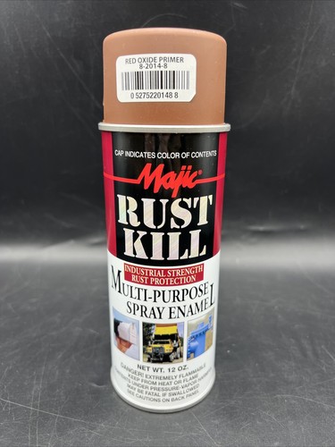 Majic RUST KILL Red Oxide Spray Primer Industrial Strength Paint Multi ...