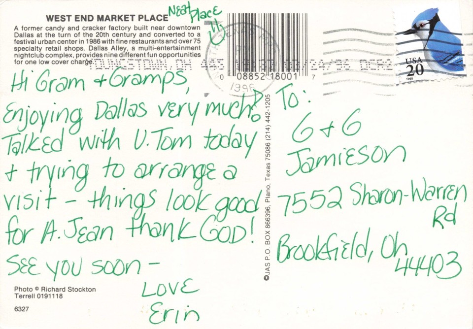 Postcard TX Dallas Alley West End Market Place Dallas Nightclubs ...