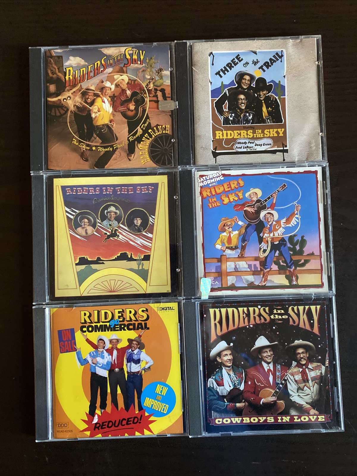 6 Riders In The Sky CDs - S/T - Cowboys In Love - Harmony Ranch + 3 ...