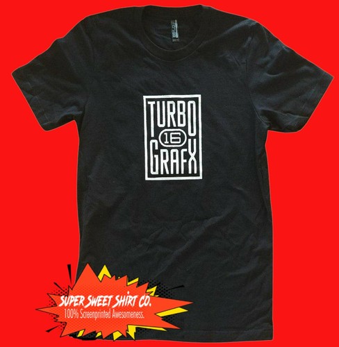 Turbo Grafx 16 Black Old School Video Game Turbografx 16 Shirt Neo Geo ...