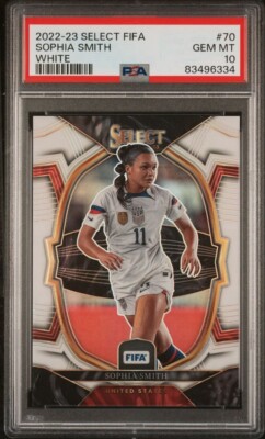 2022-23 Panini Select FIFA Sophia Smith White /20 USA #70 PSA 10 | eBay