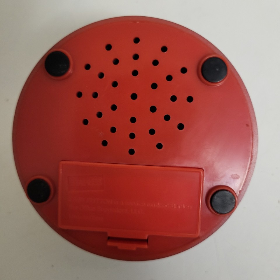 Staples "That Was Easy" Red Button - Tested & Works - Easy Button | eBay