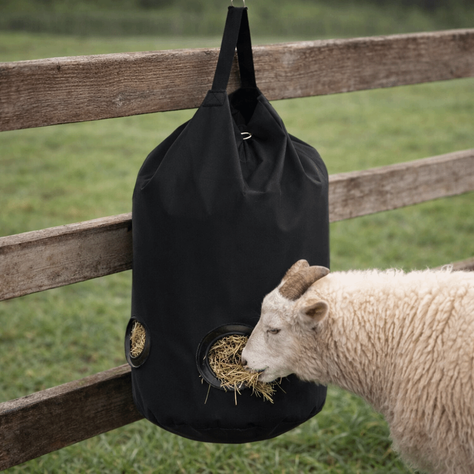 Large Capacity Hay Storage Bag Breathable Waterproof Slow Feeding Hay ...