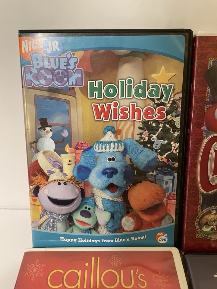 Christmas Kids DVD Movie Lot Caillou Blue’s Clues Wubbzy Kids Xmas Y2K ...