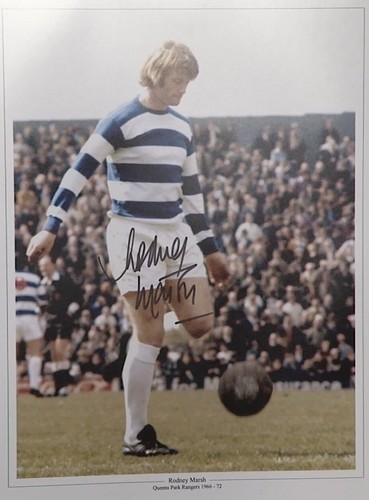 RODNEY MARSH SIGNED QUEENS PARK RANGERS PHOTO 1966-1972 (REDUCED PRICE ...