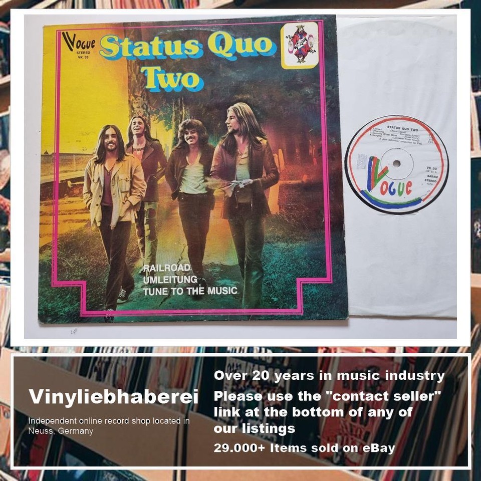 Status Quo - Status Quo Two Vinyl LP Belgium | eBay Australia