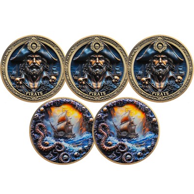 Pirate Adventure Challenge Coin Courage Resolve Gift for Pirate Lover ...