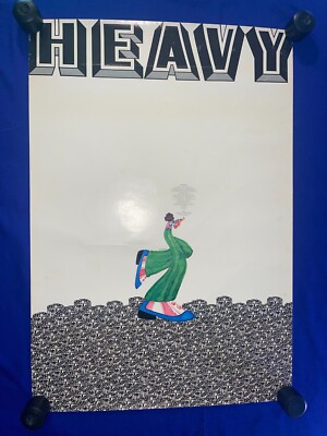 vintage 1960s Canterbury Press "HEAVY" AD POSTER Art: Ward Elliott ...
