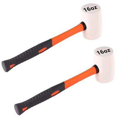 Replaceable Face Mallet Aexit Double Head Rubber Mallet Hammer - 10 ...