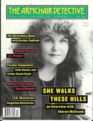THE ARMCHAIR DETECTIVE Fall 95, rare US crime mag, Connelly, Dexter ...