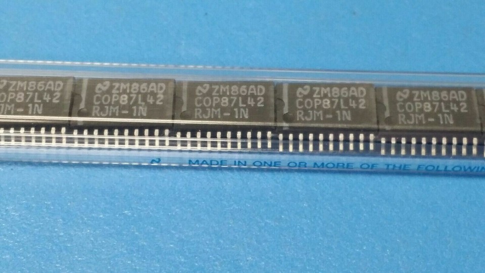 (1) COP87L42RJM-1N NSC Microcontroller 8-Bit OTPROM COP800 CPU 10MHz ...