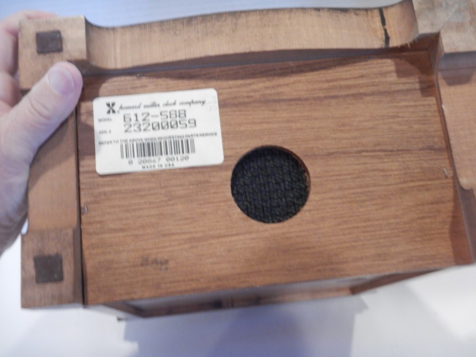 Howard Miller Mantel Clock 612-588 FOR PARTS REPAIR Fort Howard Paper ...