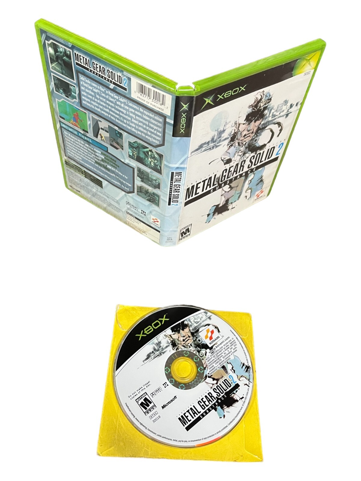 Microsoft Xbox DISC No Manual TESTED Metal Gear Solid 2: Substance | eBay