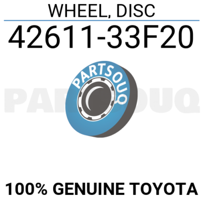 4261133F20 Genuine Toyota WHEEL, DISC 42611-33F20 | eBay