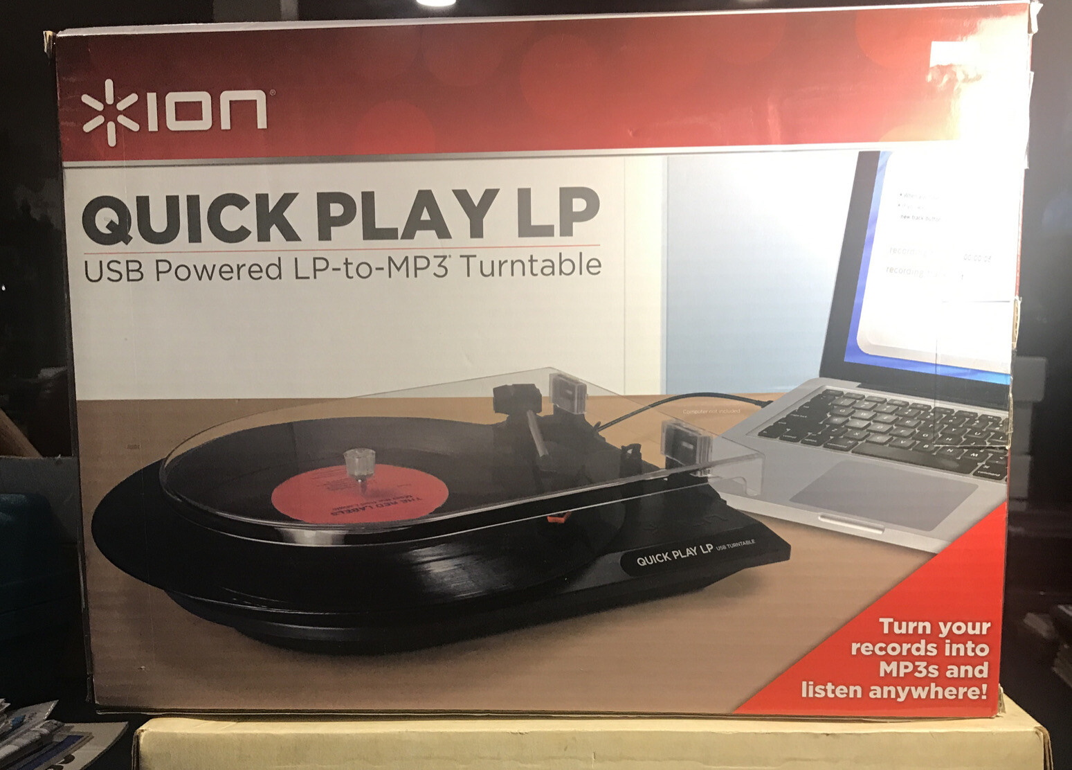 ION Quick Play Turntable USB Powered LP to MP3 Converter NIB L1 | eBay