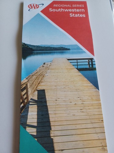 AAA 2024 SOUTHWESTERN STATES ROAD MAP TEXAS CALIFORNIA NEVADA ARIZONA ...