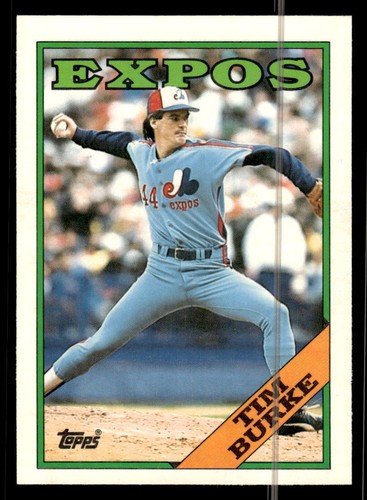 Tim Burke 1988 Topps Tiffany #529 Montreal Expos | eBay