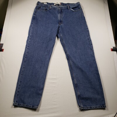 Levis 550 Jeans Men 42x34 Blue medium wash cotton relaxed fit denim | eBay