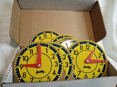 VINTAGE JUDY INSTRUCTO MINI CLOCK ORIGINAL 209041 SET 11 | eBay