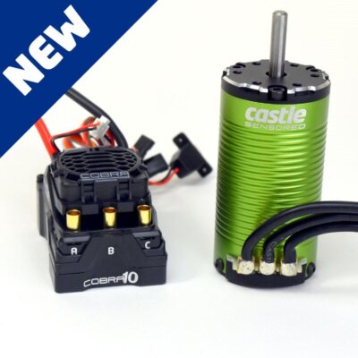 Castle Creations Cobra 10 6S Max 25.2V ESC w/1412-2100Kv 5mm Shaft ...