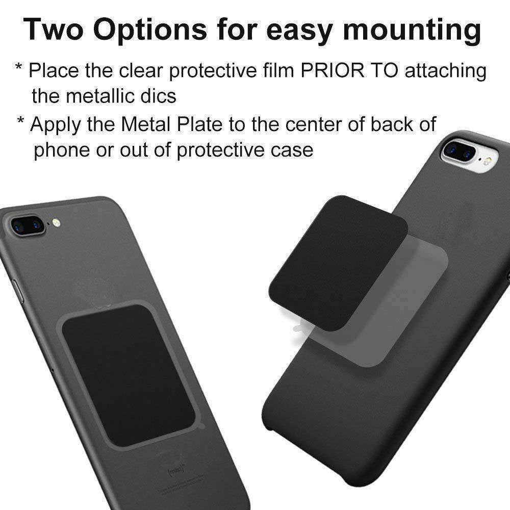 8PCS Replacement Magnetic Metal Plate for Phone Holder Sticker Self ...