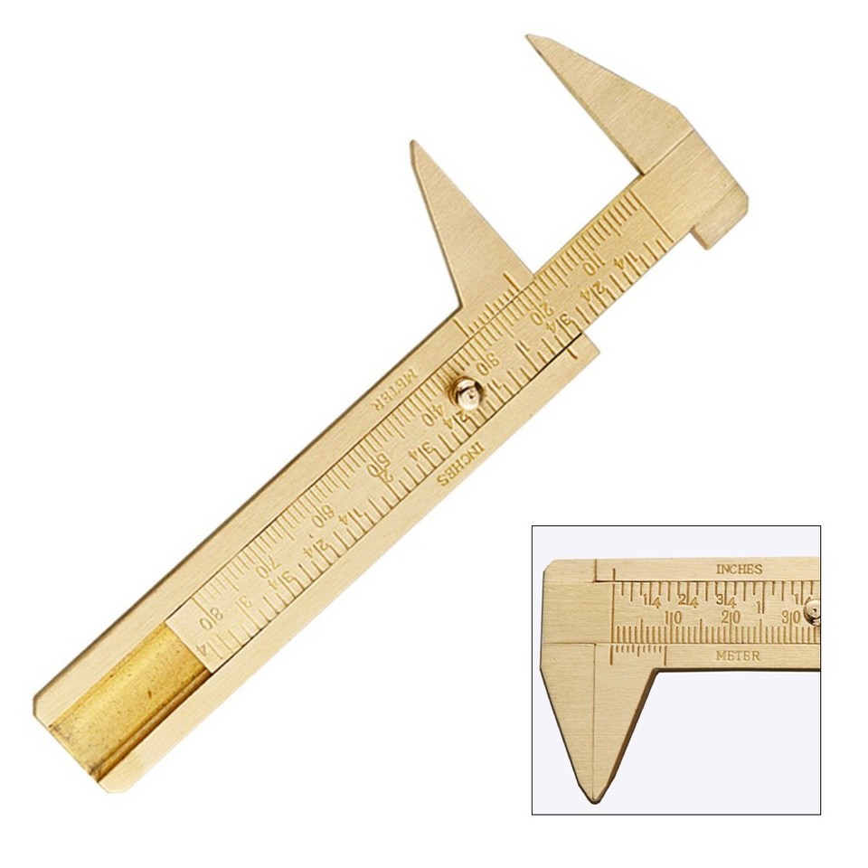 Brass Vernier Caliper Crafts Measuring Tool Crafted From Premium Brass ...